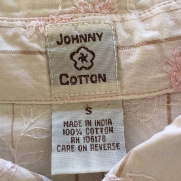 Johnny Cotton | Tops | Embroidered Blouse | Poshmark